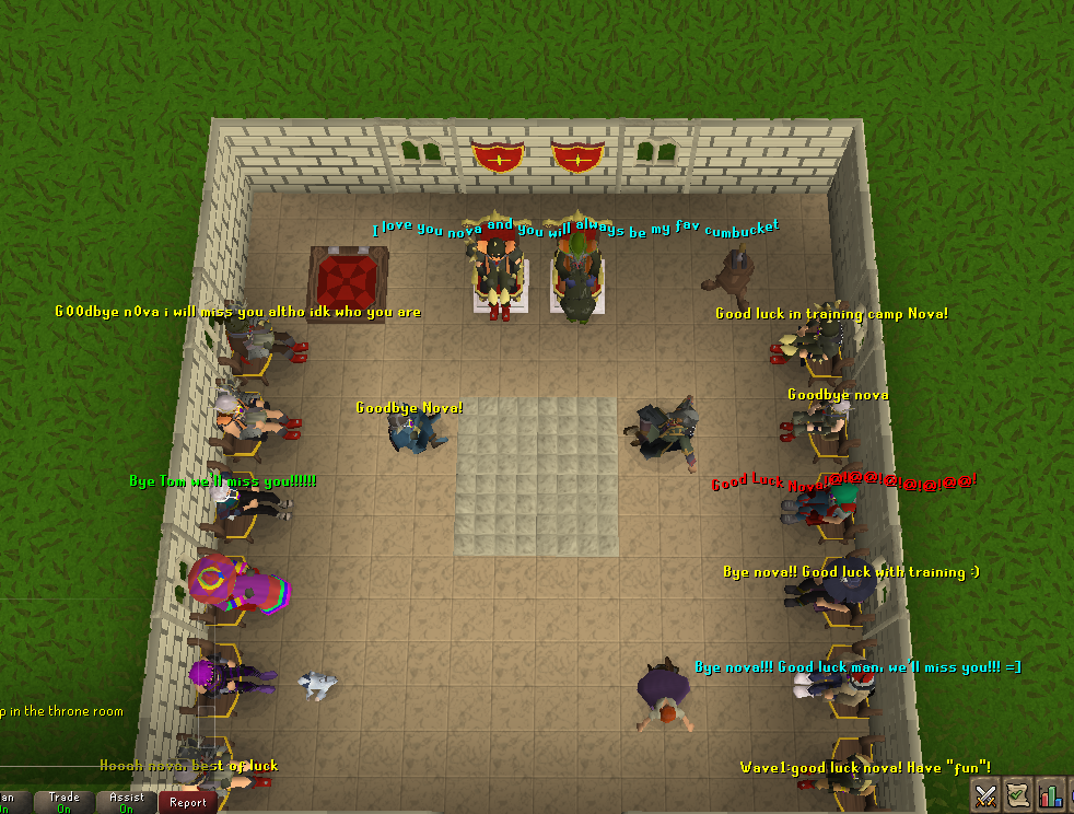 Picture and video of Nova Science's goodbye party. : r/runescape